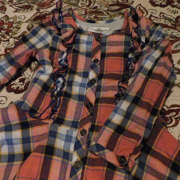 Rare Editions | Dresses | Rare Editions Girls Lined Button Down Dress ...